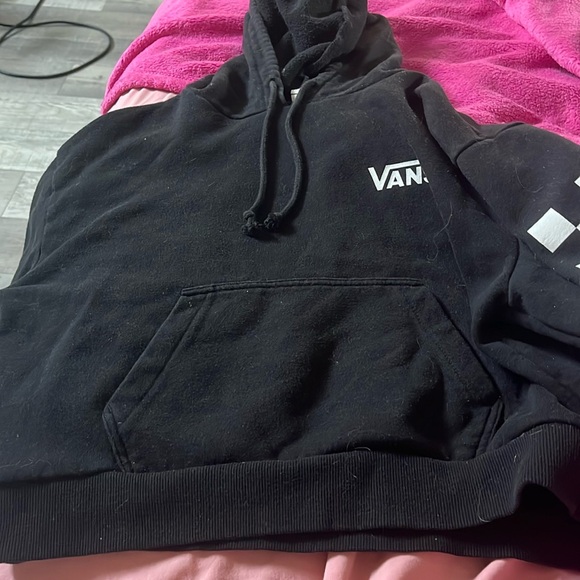 Vans | Sweaters | Vans Black And White Checkered Board Sleeve ...